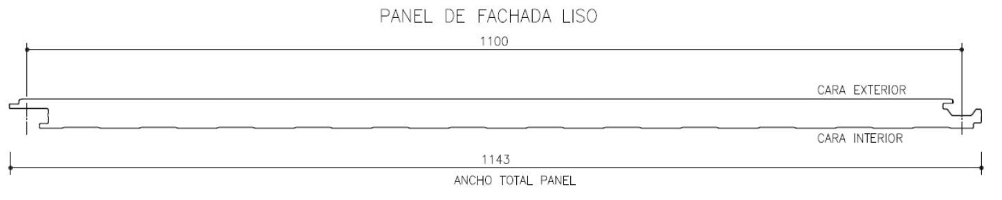 Panel Sandwich Fachada Liso PIR - Panelfix